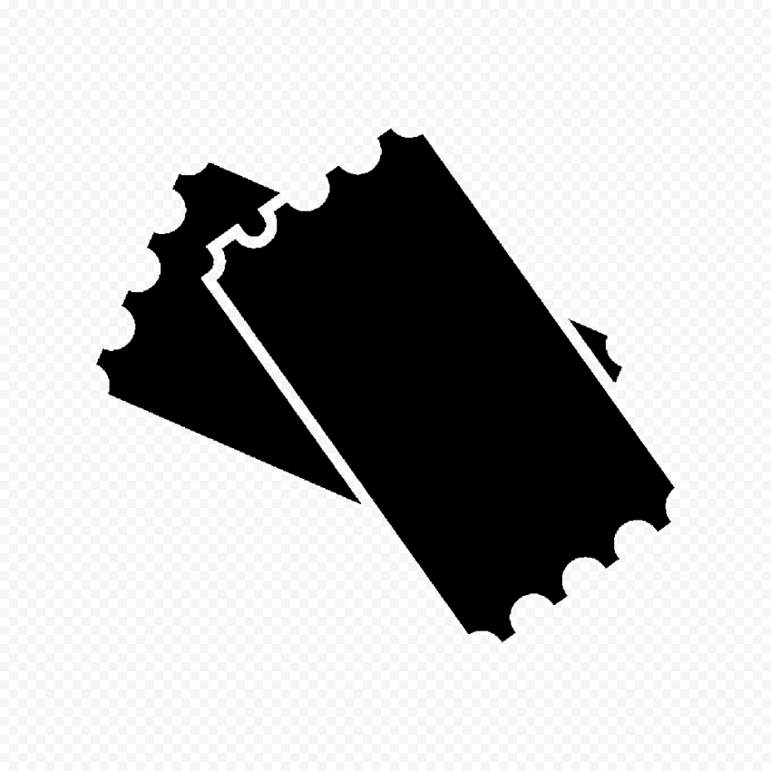 Ticket Black Icon Logo Transparent Background | Citypng