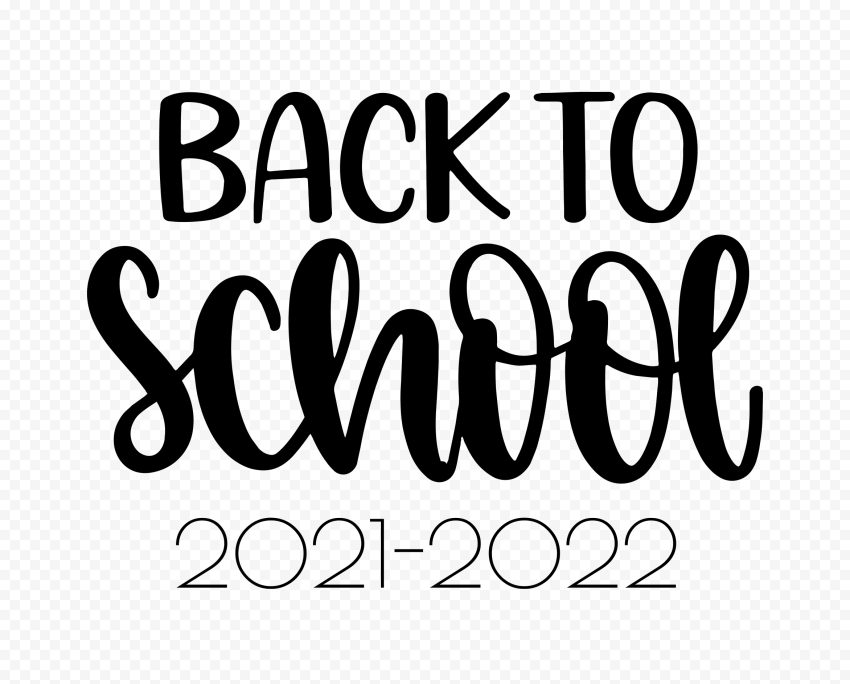 Transparent HD 2021 2022 Back To School Green Text | Citypng