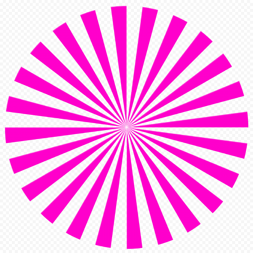 Transparent Abstract Pink Rays Sunburst Circle | Citypng