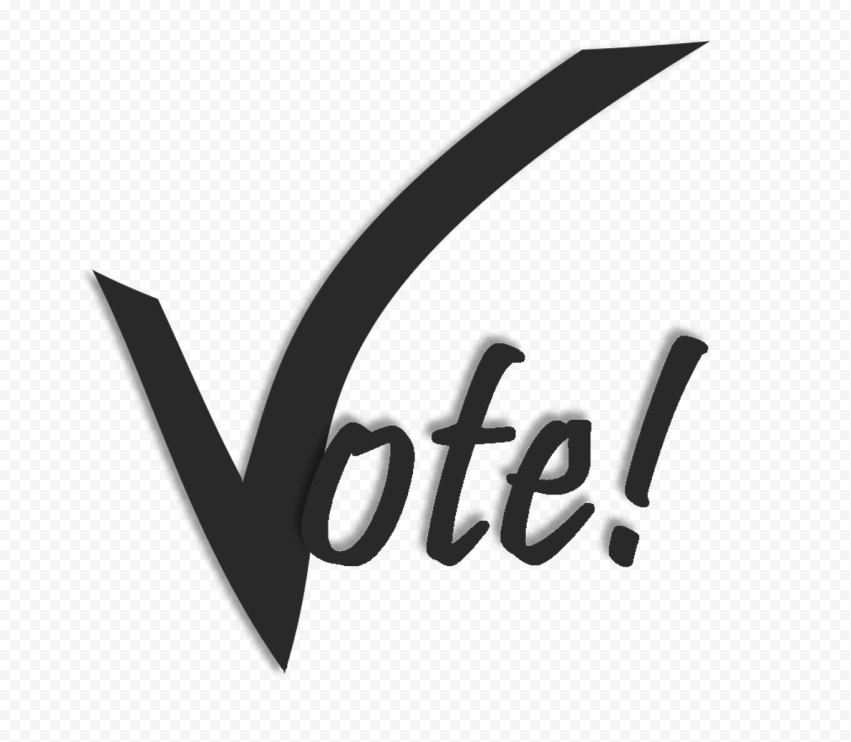 Transparent Black Vote Word | Citypng