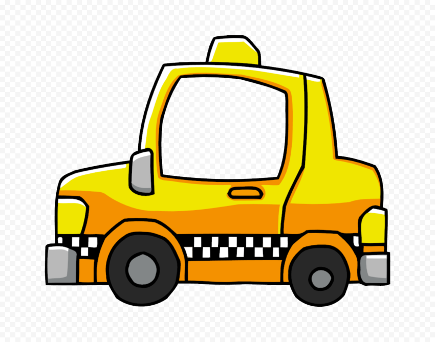 Transparent Clipat Cartoon Taxi Cab Car | Citypng