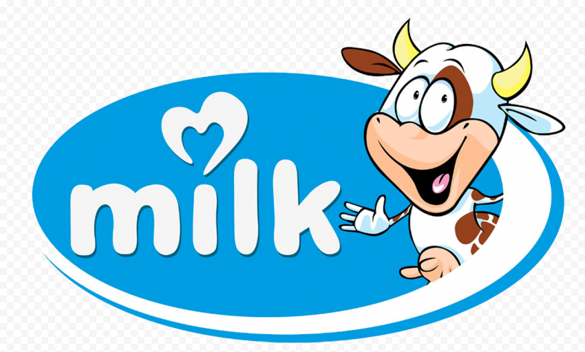 Transparent Cow Milk Logo | Citypng