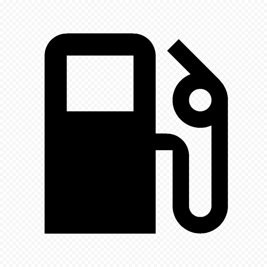 Transparent Gas Fuel Station Black Icon | Citypng