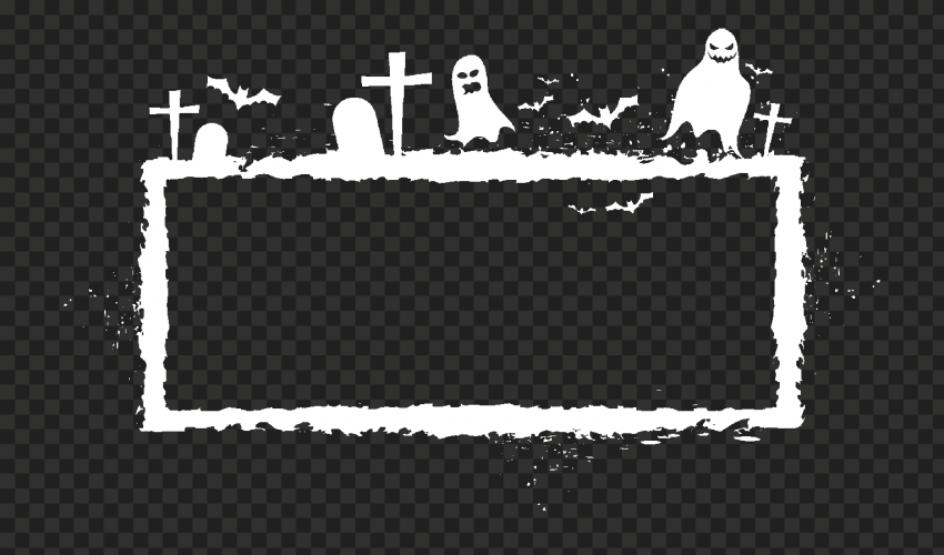 Transparent Halloween Ghosts White Frame | Citypng