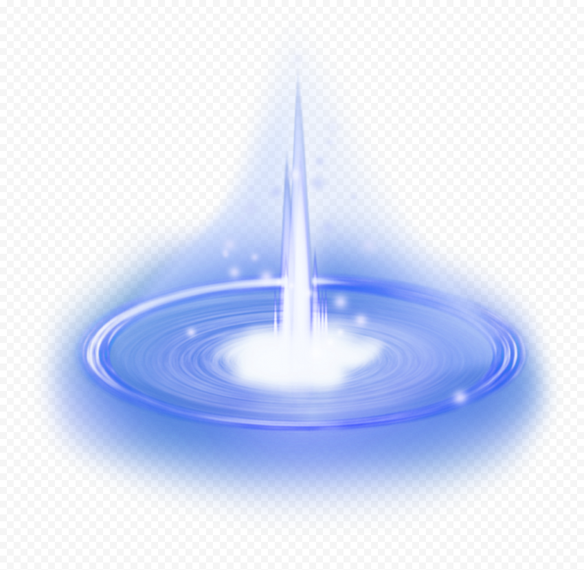 Transparent HD Blue Glow Abstract Ring Effect | Citypng