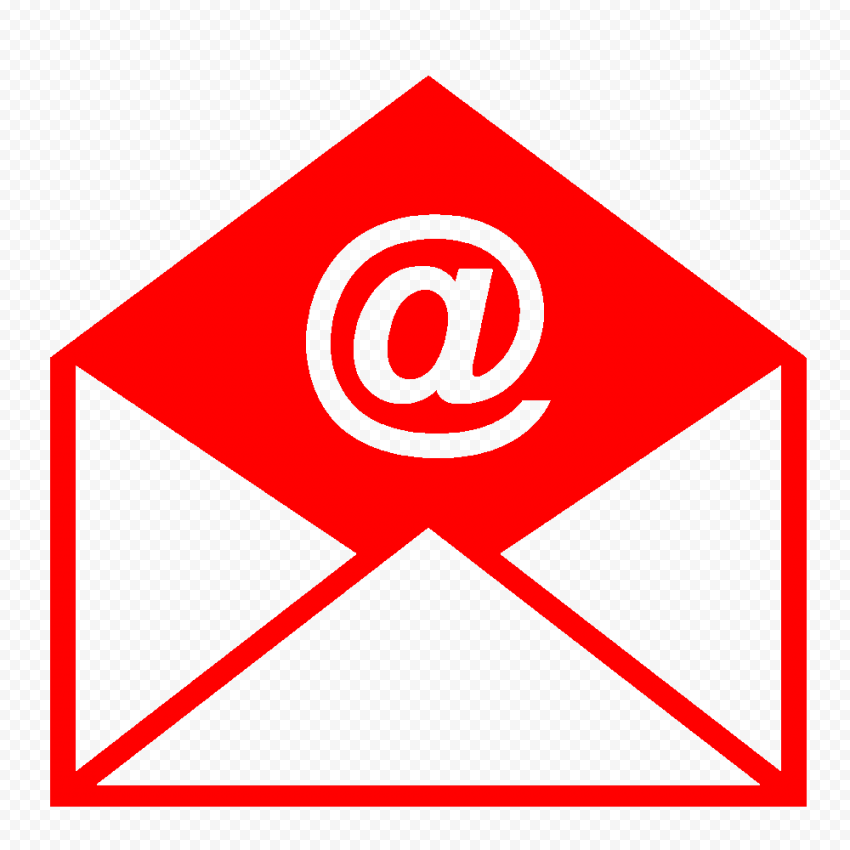Transparent HD E-mail Mail Letter Red Logo Icon | Citypng