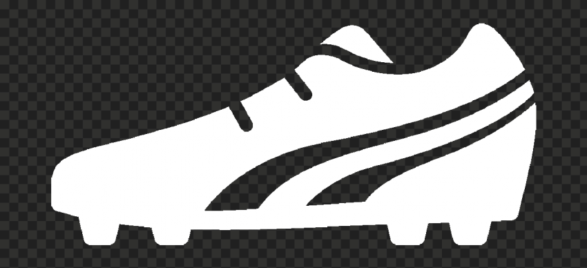 HD Football Boot Shoe Black Silhouette Transparent Background | Citypng