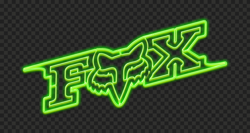 Transparent HD Fox Racing Green Neon Logo | Citypng