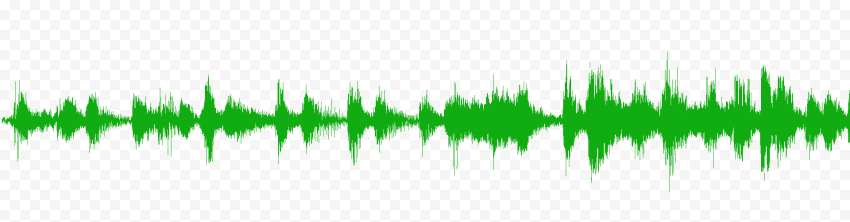 Transparent HD Green Music Wave Sound Waves Rhythm | Citypng