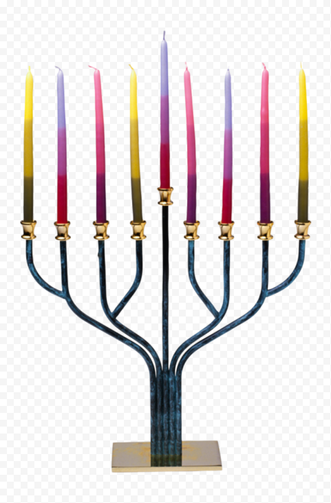 Transparent HD Hanukkah Menorah Candles Holder | Citypng