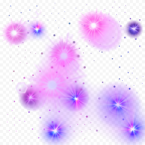 Transparent HD Pink & Purple Spark Glow Effect | Citypng
