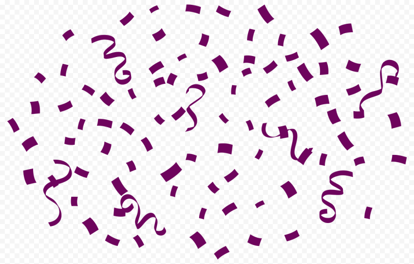 Transparent HD Purple Party Confetti | Citypng