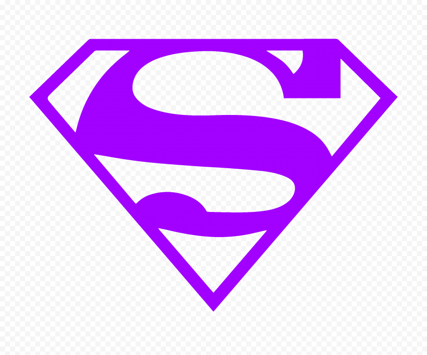 Transparent HD Superman S Purple Logo Sign | Citypng