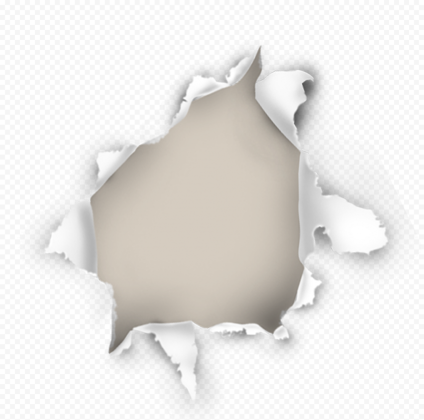 Transparent HD Teared Paper Hole | Citypng