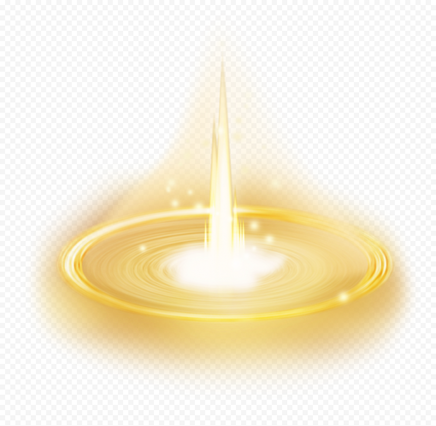 Transparent HD Yellow Glow Abstract Ring Effect | Citypng