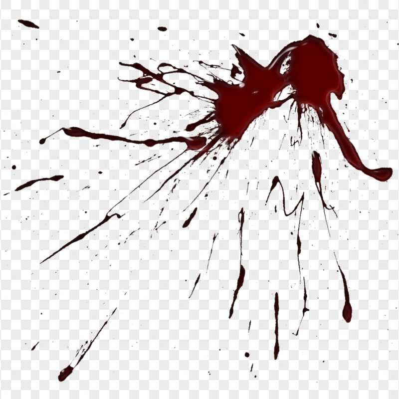 Transparent Realistic Halloween Blood Splatter | Citypng