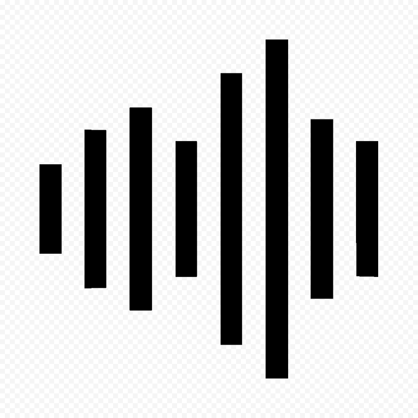 Transparent Sound Wave Black Icon | Citypng