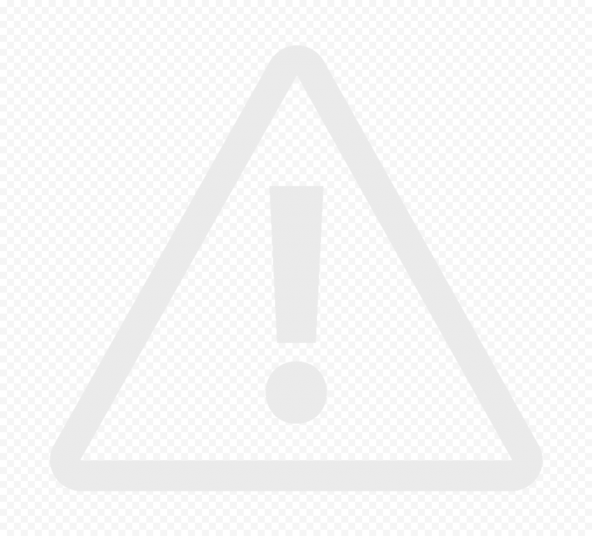 Transparent Warning Caution Triangle Mark Gray Icon | Citypng