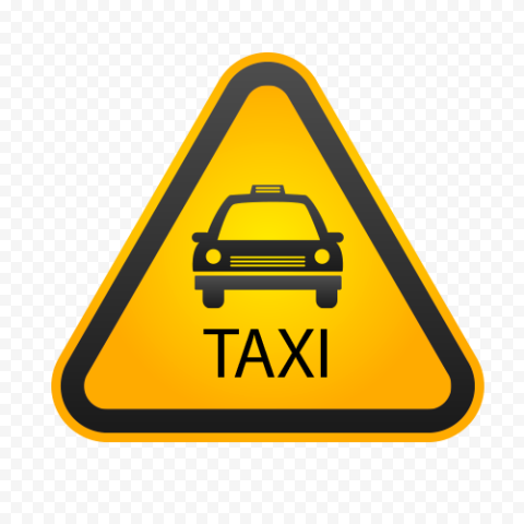 Triangle Taxi Zone Sign Logo Icon PNG | Citypng