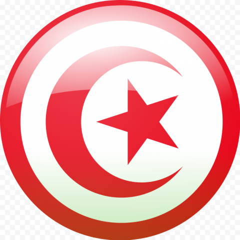 Tunisia TUN Circle Flag Icon Transparent Background | Citypng