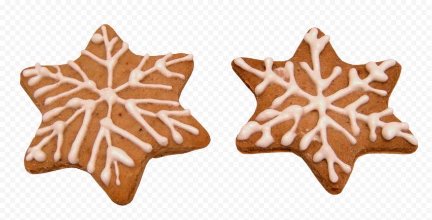 Two Gingerbread Cookies Biscuits Food HD PNG | Citypng