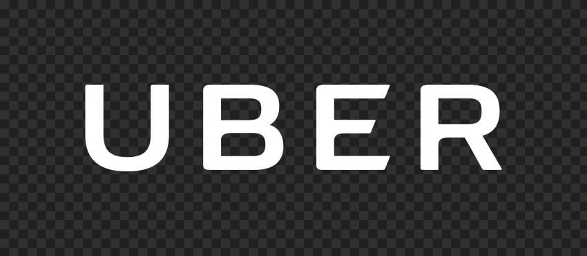 Uber Text Word White Logo PNG | Citypng