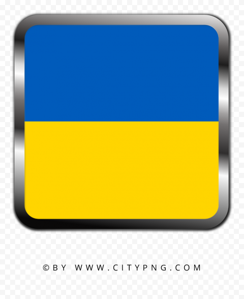 Ukraine Flag Square Icon HD PNG | Citypng