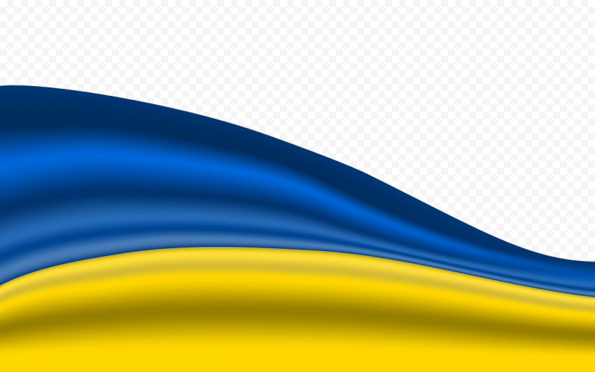 Ukraine Flag Waving Banner Ribbon HD PNG | Citypng