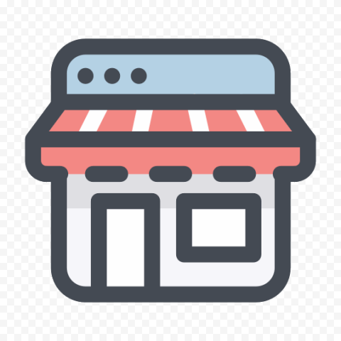 Vector Flat Market Store Shop Icon FREE PNG | Citypng