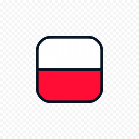 Vector Square Poland POL Flag Icon PNG | Citypng
