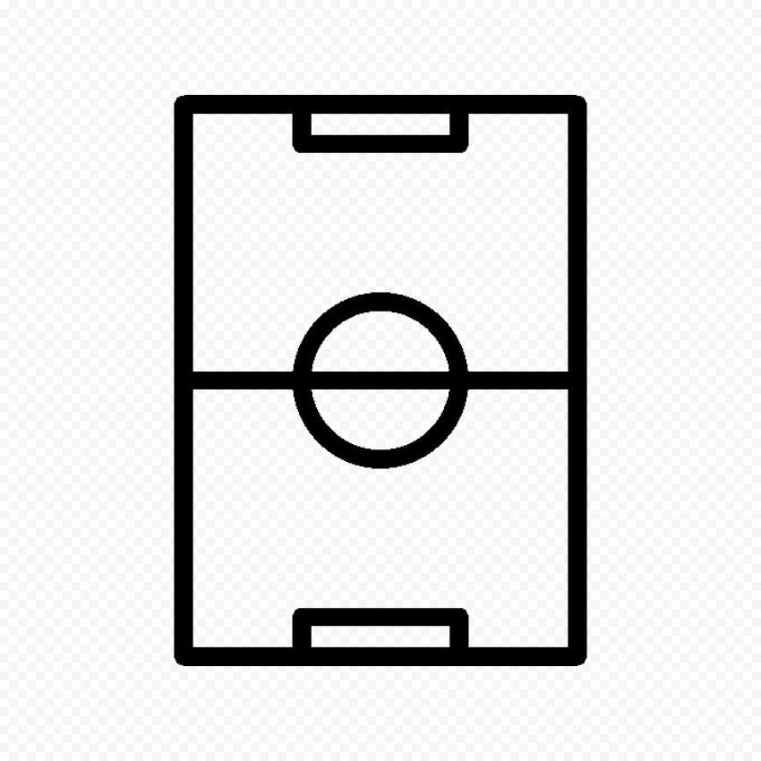 Vertical Black Pitch Stadium Icon Transparent Background | Citypng