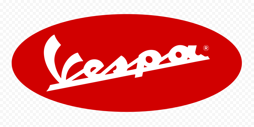 Vespa Red Oval Logo HD PNG | Citypng