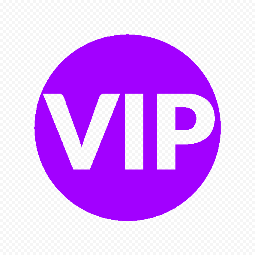 VIP Purple Circle Icon HD Transparent Background | Citypng