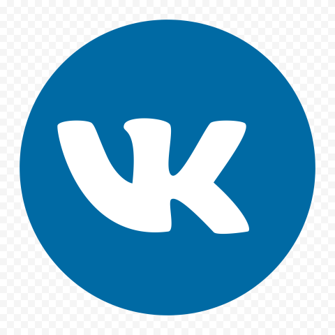 VK Blue Round Circle Icon PNG | Citypng