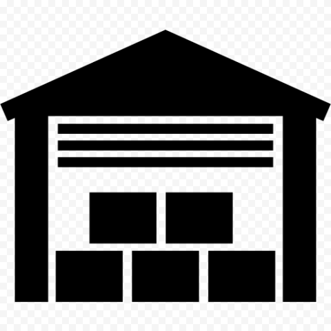 Warehouse Logistics Black Icon PNG | Citypng