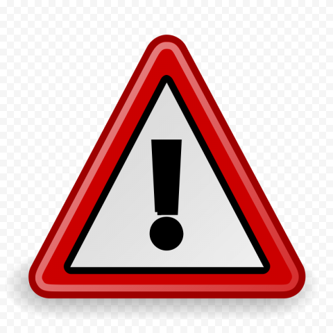 Red Warning Triangle Logo Icon Symbol Sign | Citypng