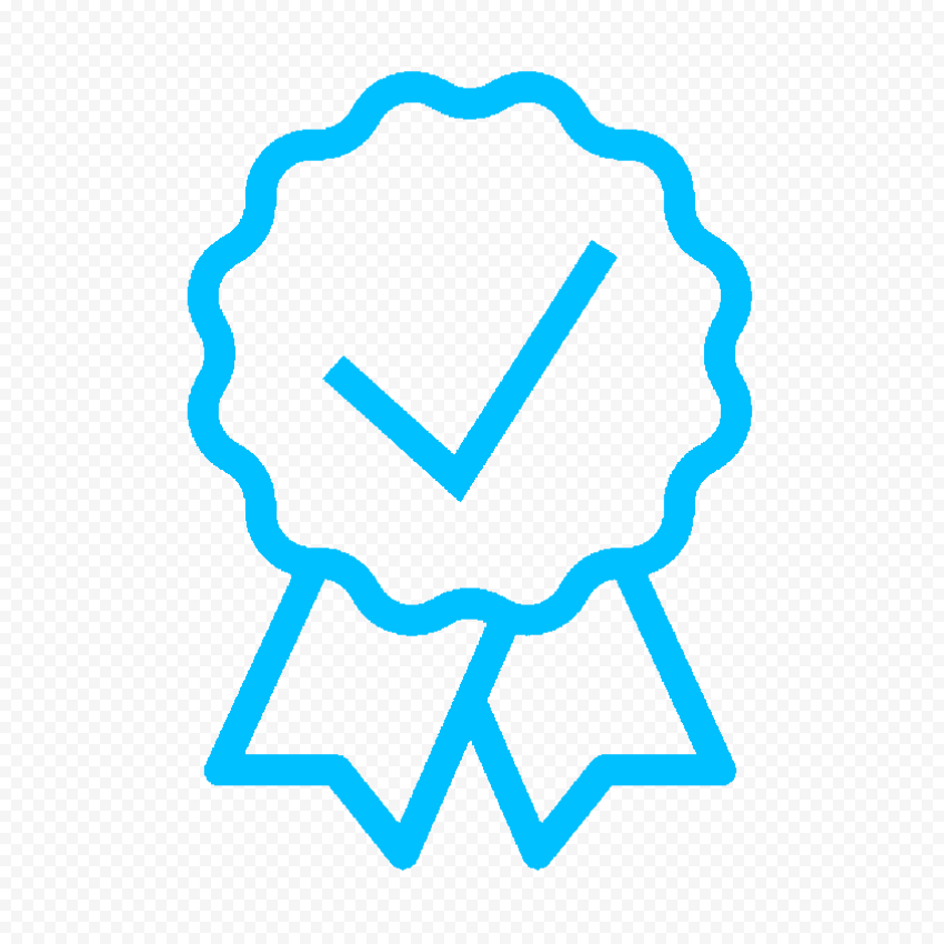Warranty Ribbon Blue Icon Logo Sign Label Badge PNG | Citypng