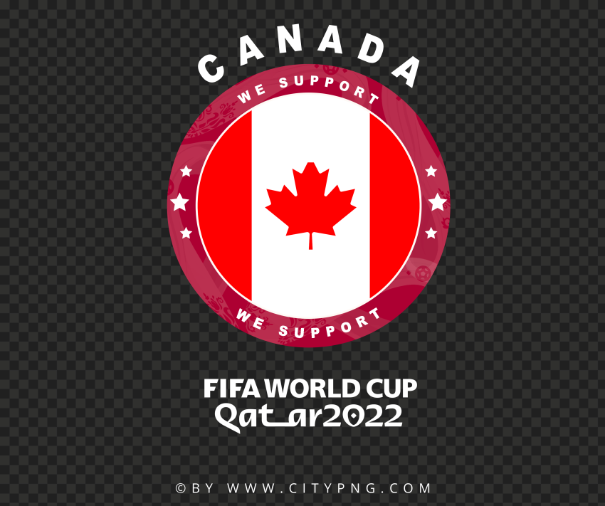 We Support Canada World Cup 2022 Logo HD PNG | Citypng