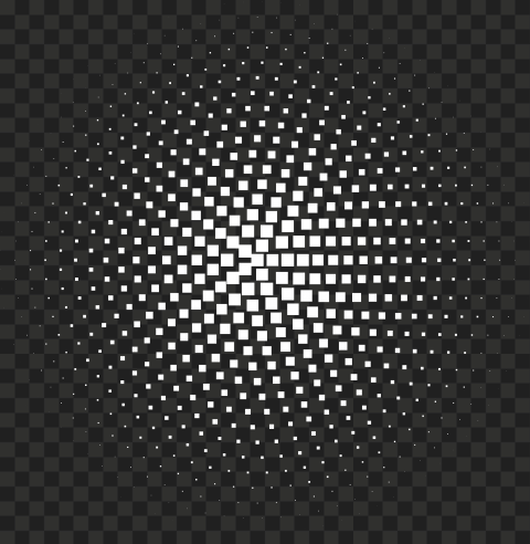 White Circle Contain Dots Pattern Halftone PNG | Citypng