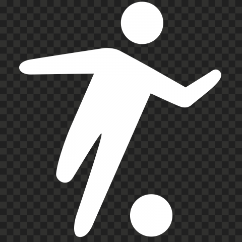 White Football Player Icon Transparent Background | Citypng