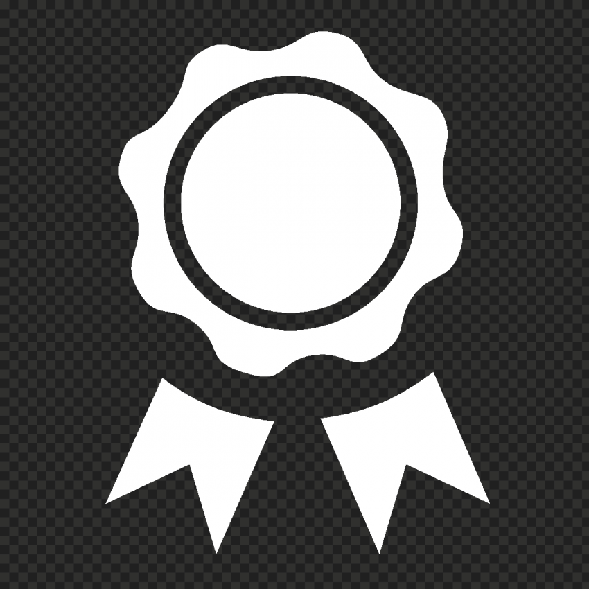 White Medal Ribbon Icon PNG IMG | Citypng