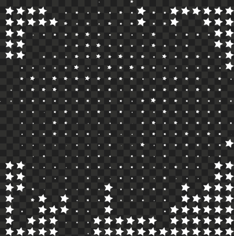 White Polka Halftone Dots Stars PNG | Citypng