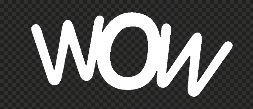 HD Red Wow Neon Expression Word PNG | Citypng