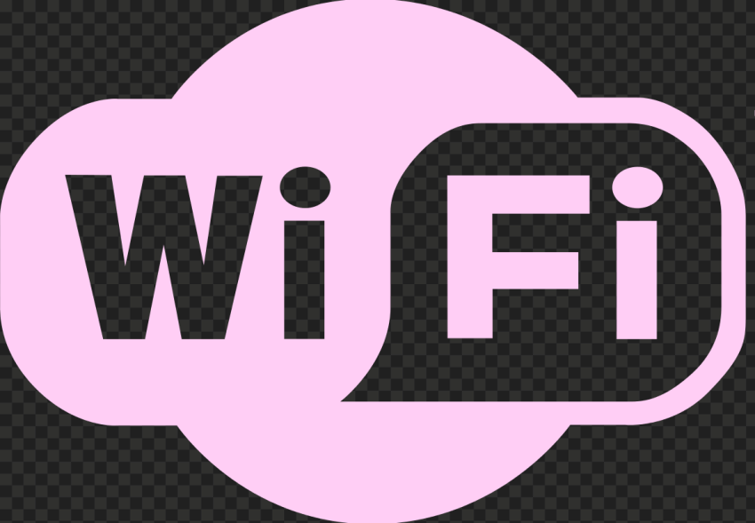 Wifi Wi-Fi Hotspot Wireless Pink Logo Sign FREE PNG | Citypng
