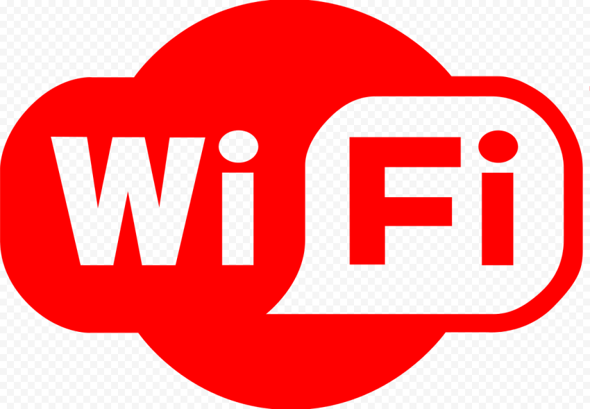 Wifi Wi-Fi Hotspot Wireless Red Logo Sign Image PNG | Citypng