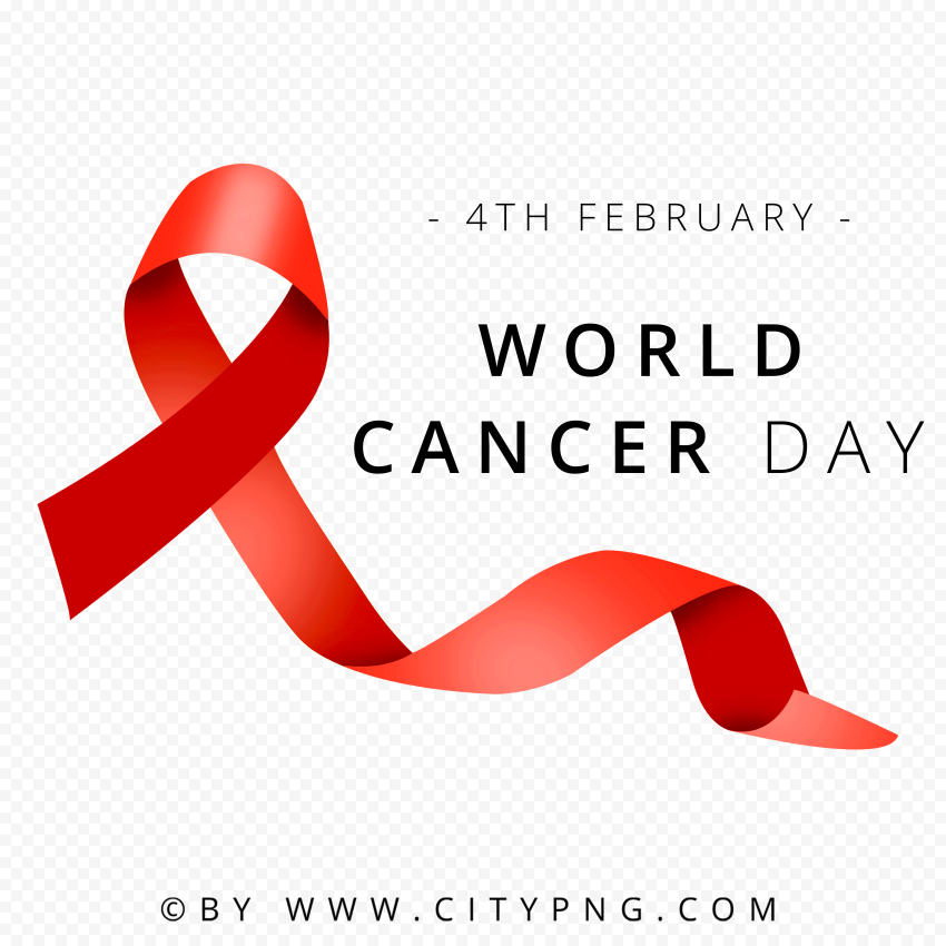 World Cancer Day Red Ribbon PNG IMG | Citypng