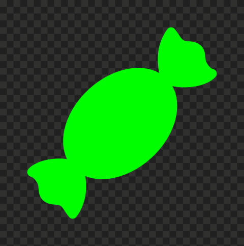 Wrapped Candy Green Silhouette Icon FREE PNG | Citypng
