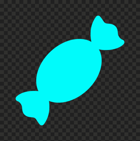 Wrapped Candy Smooth Blue Silhouette Icon PNG | Citypng