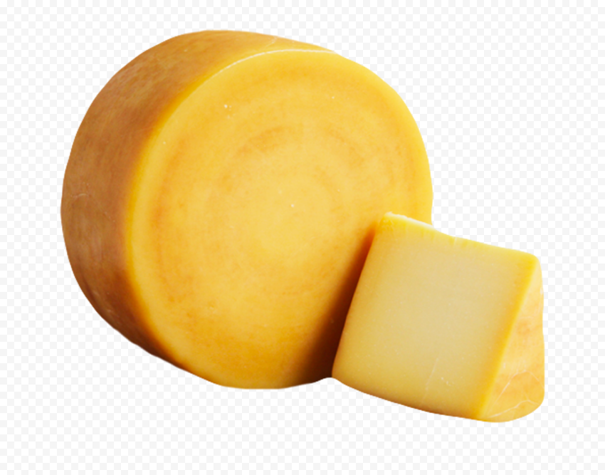 Montasio Cheese Wheel Top View PNG | Citypng