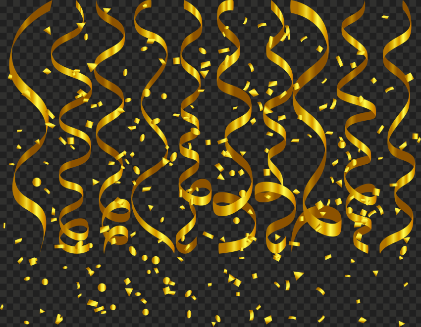 Gold Streamers Background